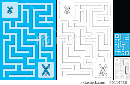 maze_e_x.eps - Stock Illustration [60114986] - PIXTA