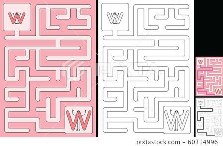 maze_e_w.eps - Stock Illustration [60114996] - PIXTA