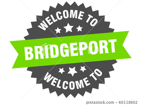 Bridgeport sign. welcome to Bridgeport green - Stock Illustration ...