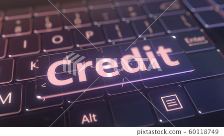 Futuristic computer keyboard and transparent... - Stock Illustration ...