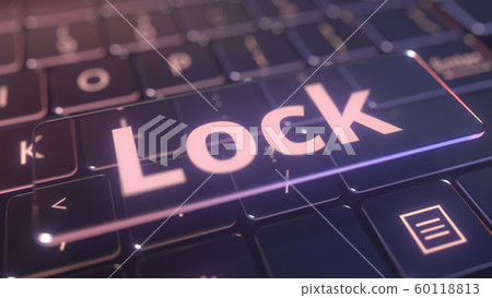 Futuristic computer keyboard and transparent... - Stock Illustration [60118813] - PIXTA