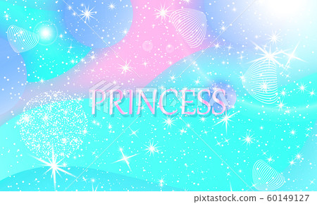 Princess background. Unicorn pattern. - Stock Illustration [60149127 ...