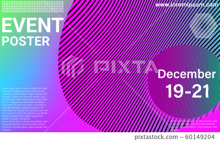 Event poster. Color elements.Vector illustration. - Stock Illustration ...