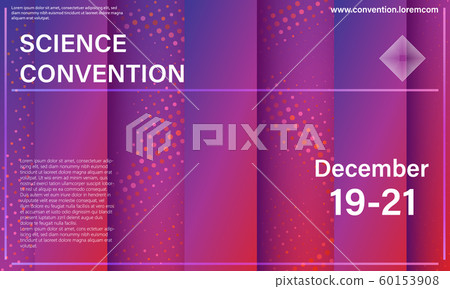 Conference design template. Colorful cover. Vector - Stock Illustration ...