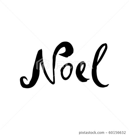 Noel lettering template. Greeting card... - Stock Illustration ...