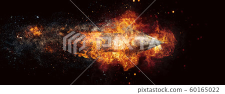 Abstract rocket launch - Stock Illustration [60165022] - PIXTA