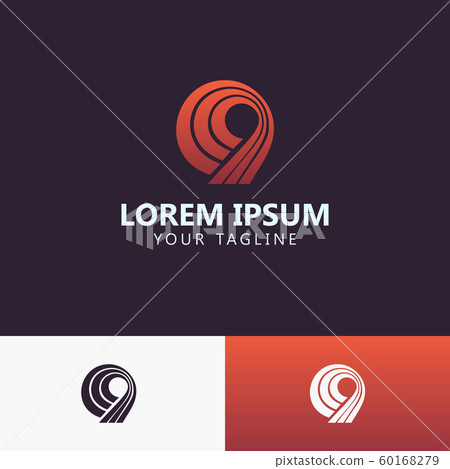 Creative Number 9 Logo design vector template - Stock Illustration ...