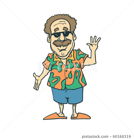 casual friday cartoon character . Vector - Stock Illustration [60168319 ...