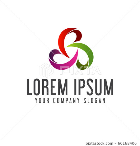 abstract media logo design concept template - Stock Illustration ...
