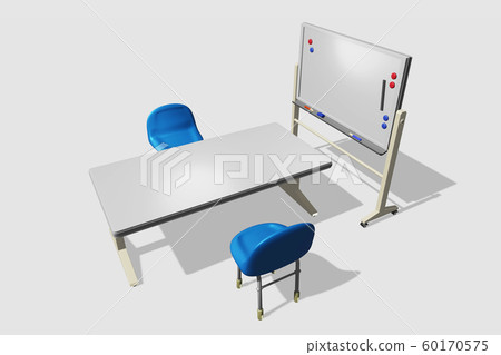 Desk / Chair / Whiteboard - Stock Illustration [60170575] - PIXTA
