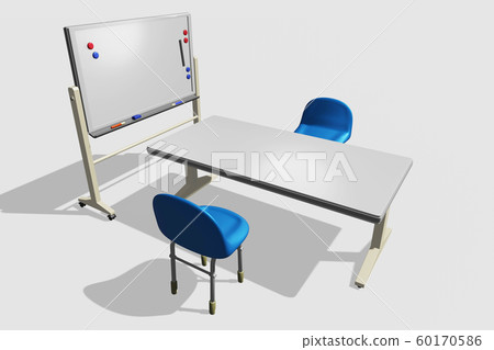 Desk / Chair / Whiteboard - Stock Illustration [60170586] - PIXTA