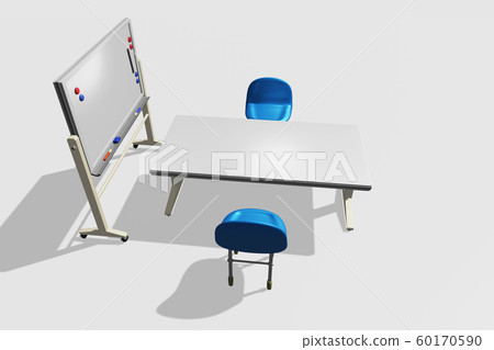 Desk / Chair / Whiteboard - Stock Illustration [60170590] - PIXTA