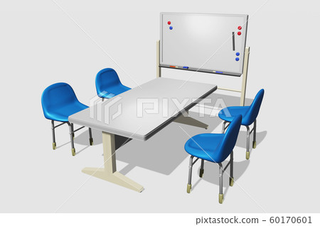 Desk / Chair / Whiteboard - Stock Illustration [60170601] - PIXTA