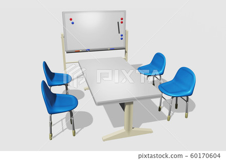 Desk / Chair / Whiteboard - Stock Illustration [60170604] - PIXTA