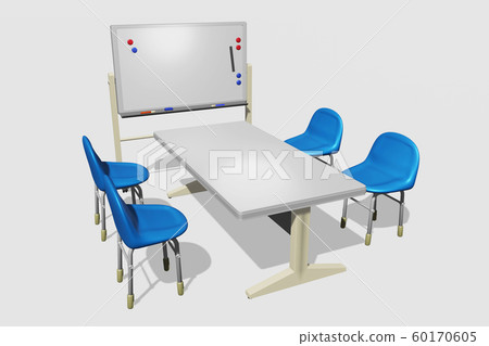 Desk / Chair / Whiteboard - Stock Illustration [60170605] - PIXTA