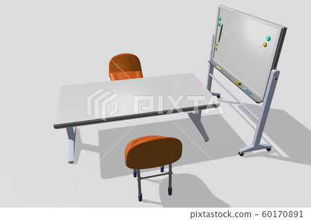 Desk / Chair / Whiteboard - Stock Illustration [60170891] - PIXTA