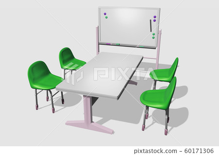 Desk / Chair / Whiteboard - Stock Illustration [60171306] - PIXTA