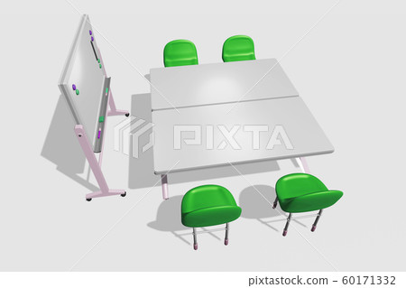 Desk / Chair / Whiteboard - Stock Illustration [60171332] - PIXTA