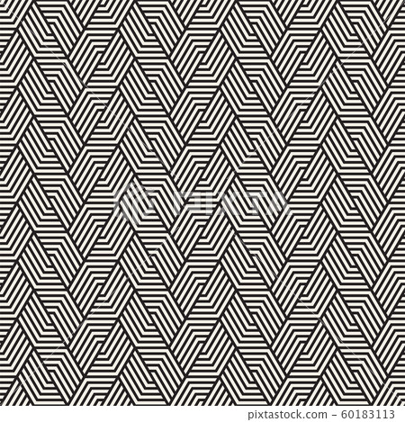 Vector seamless lines mosaic pattern. Modern - Stock Illustration ...