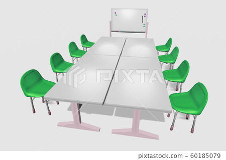 Desk / Chair / Whiteboard - Stock Illustration [60185079] - PIXTA