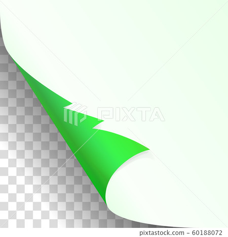Christmas, new year green curled corner-插圖素材 [60188072] - PIXTA圖庫