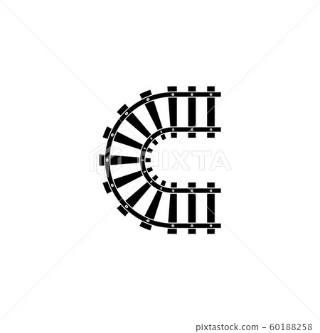 train track symbol template vector - Stock Illustration [60188258] - PIXTA