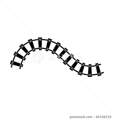 train track symbol template vector - Stock Illustration [60188259] - PIXTA