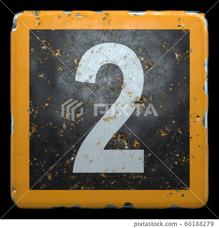 Public road sign orange and black color with a... - Stock Illustration ...