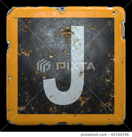 Public road sign orange and black color with a... - Stock Illustration ...