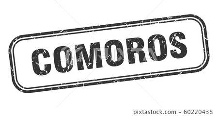 Comoros stamp. Comoros black grunge isolated sign - Stock Illustration ...