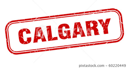 Calgary stamp. Calgary red grunge isolated sign - Stock Illustration ...