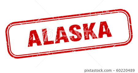 Alaska stamp. Alaska red grunge isolated sign - Stock Illustration ...