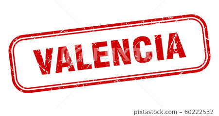 Valencia stamp. Valencia red grunge isolated sign - Stock Illustration ...