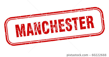 Manchester stamp. Manchester red grunge isolated - Stock Illustration ...