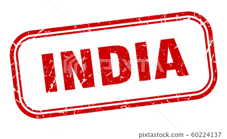 India stamp. India red grunge isolated sign - Stock Illustration ...