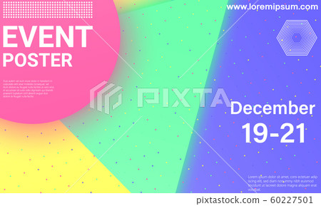 Event poster. Color elements.Vector illustration. - Stock Illustration ...