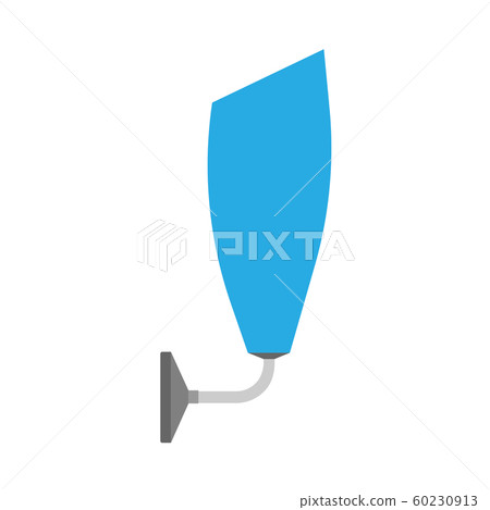 Wall lamp bright light illustration style vector - Stock Illustration ...