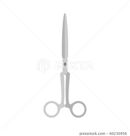 Straight clamp surgical metal instrument health - Stock Illustration ...