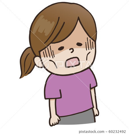 Facial expression_Gagly (girl) - Stock Illustration [60232492] - PIXTA