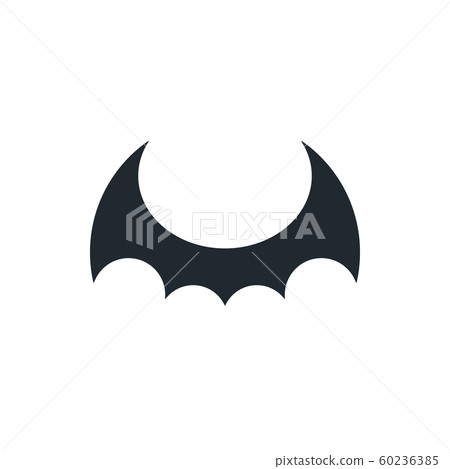 Bat or dragon wings icon - Stock Illustration [60236385] - PIXTA