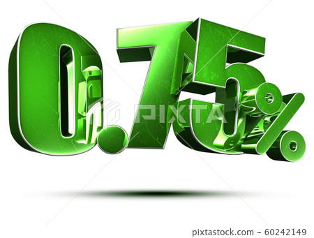 0.75 percent.-插圖素材 [60242149] - PIXTA圖庫