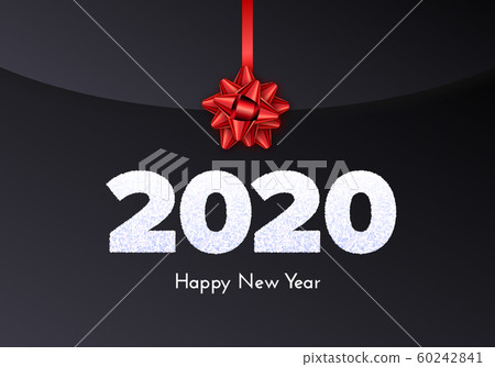 Holiday gift card. Happy New Year 2020. - Stock Illustration [60242841 ...