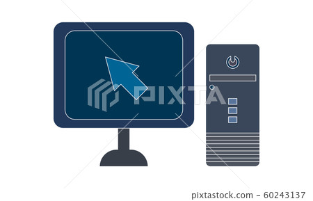 vector, pc, monitor - Stock Illustration [60243137] - PIXTA