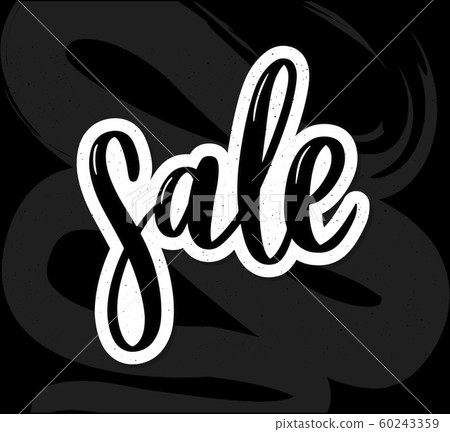 Black letters: SALE, Hand sketched Sale lettering - Stock Illustration ...