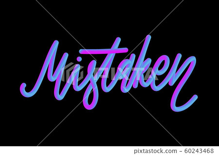 slogan mistaken phrase graphic vector Print - Stock Illustration ...