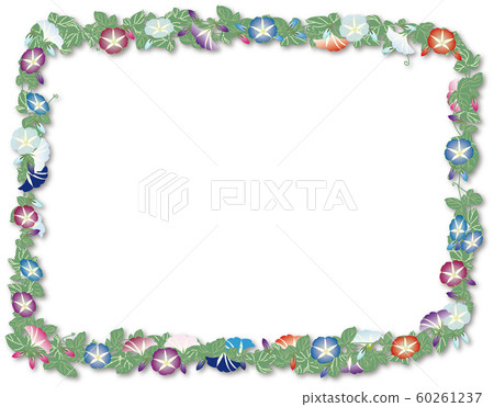 Asagao Frame 3 - Stock Illustration [60261237] - PIXTA