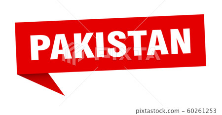 Pakistan sticker. Red Pakistan signpost pointer - Stock Illustration ...