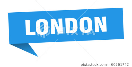 London sticker. Blue London signpost pointer sign - Stock Illustration ...
