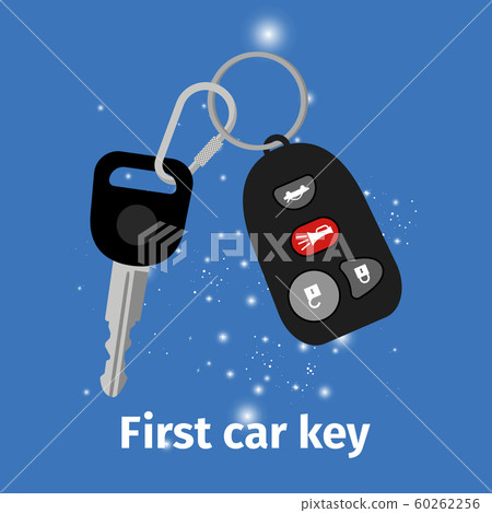 First car key illustration - Stock Illustration [60262256] - PIXTA