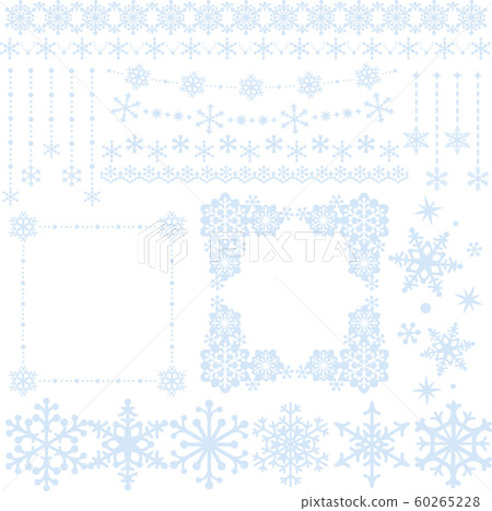 Snow crystal motif set 2 - Stock Illustration [60265228] - PIXTA